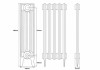 Victorian 4 Cast Iron Radiator 460mm