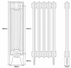 Victorian 4 Cast Iron Radiator 460mm