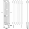 Victorian 4 Cast Iron Radiator 760mm