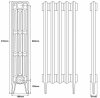 Victorian 4 Carron Cast Iron Radiator 810mm
