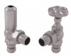 The Victorian Cast Iron Radiator Valve Satin Nickel