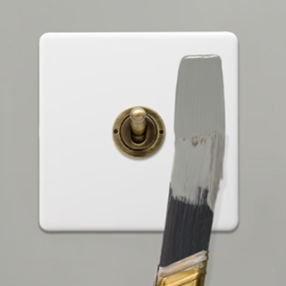 Period electrical sockets & switches - metallic or wooden backplates