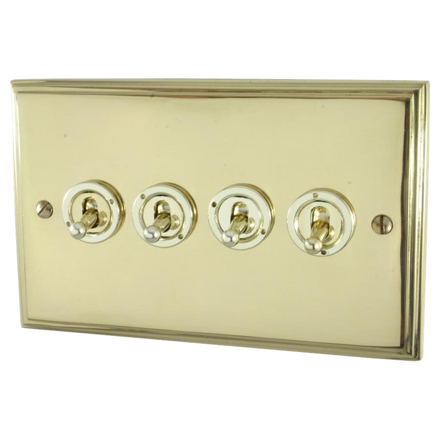 Period electrical sockets & switches - metallic or wooden backplates
