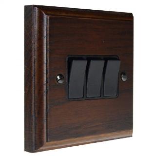 Classic Oak Wood Electrical Switches & Sockets