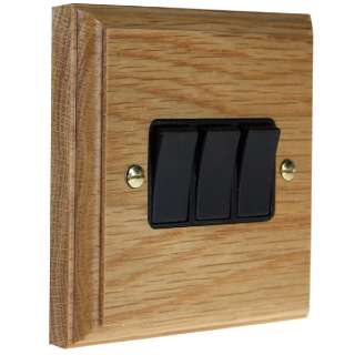 Classic Oak Wood Electrical Switches & Sockets