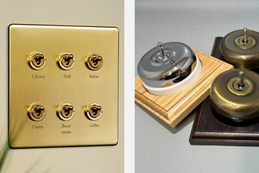 Bakelite light switches and fittings