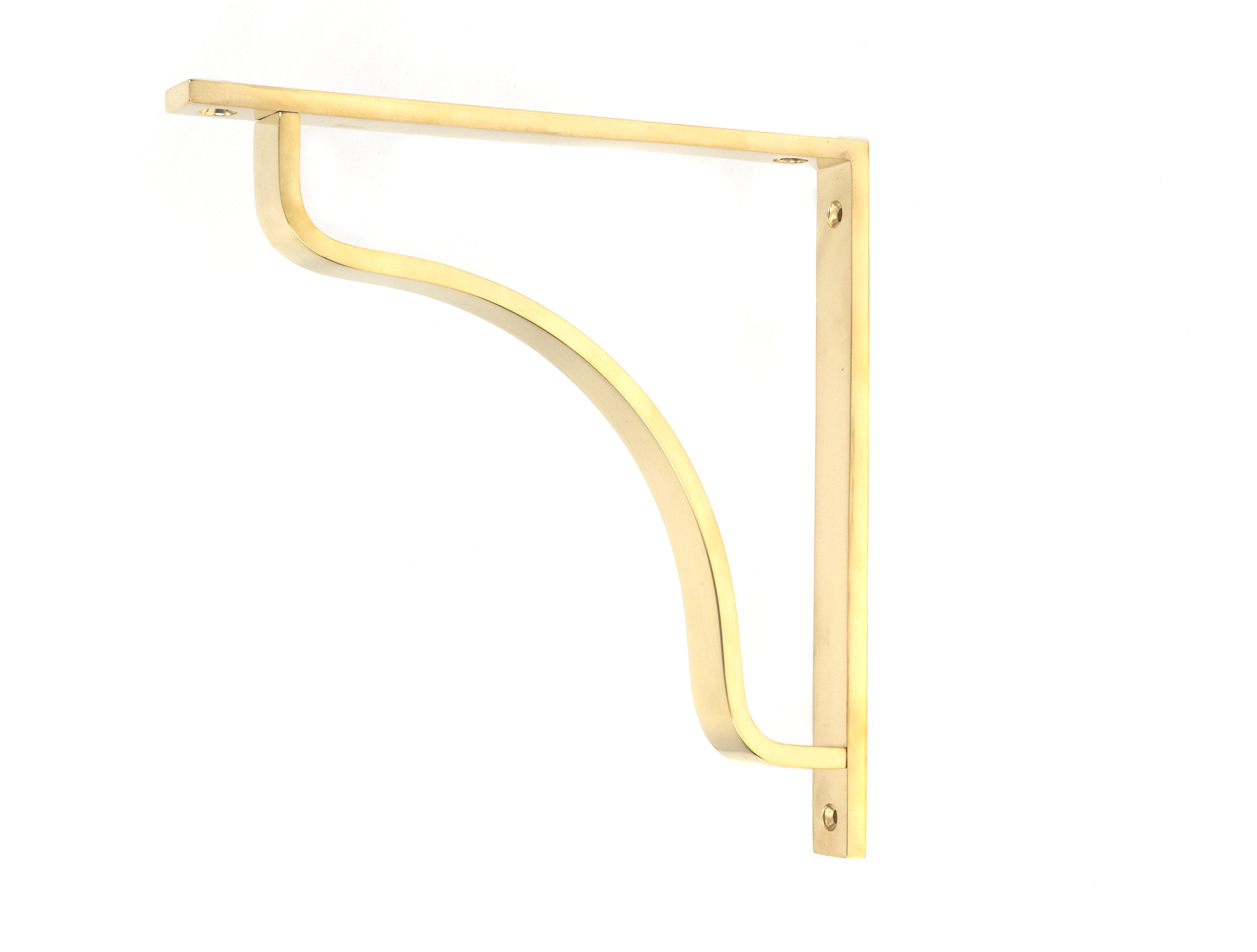 Polished Brass Abingdon Shelf Bracket (200mm x 200mm)