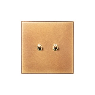 Natural Brass 8 Gang 20A 2 Way Retractive Toggle Switch - The Palaces ...