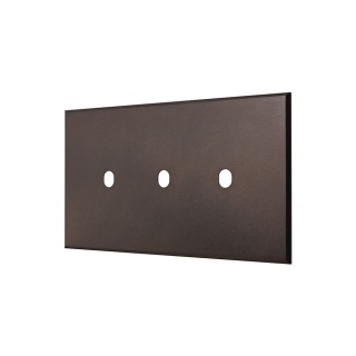 Heritage Bronze 3 Gang TM Module Grid Switch Plate - The Palaces Collection