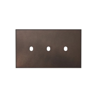 Heritage Bronze 3 Gang TM Module Grid Switch Plate - The Palaces Collection