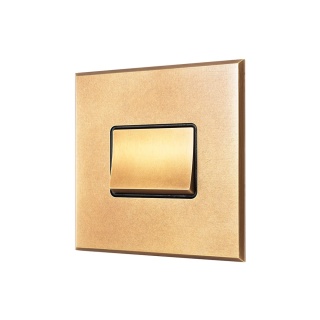 Natural Brass 1 Gang 10A 1 Way 3-Pole Extractor Fan Isolator Switch ...