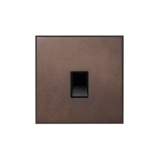 Heritage Bronze 1 Gang CAT5/CAT6 RJ45 Ethernet Data Socket with Black ...