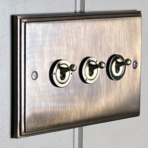 Antique Brass Sockets and Electrical Switches