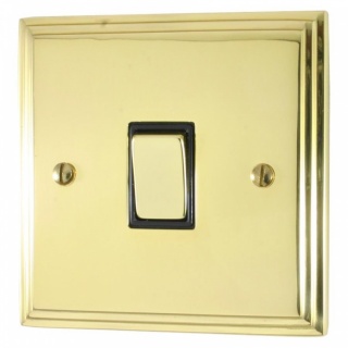 Victorian Polished Brass Electrical Sockets and Switches