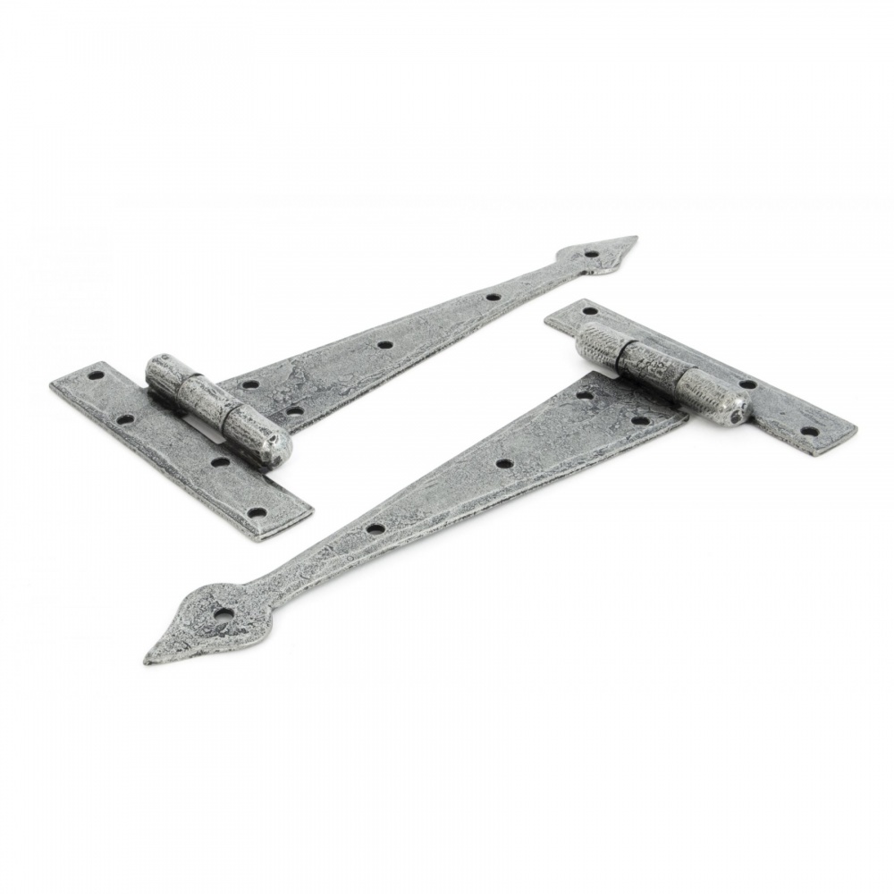 Pewter 9'' Arrow Head T Hinge (Pair)