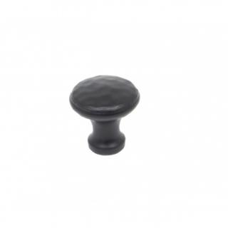 Black Beaten Cupboard Knob - Small