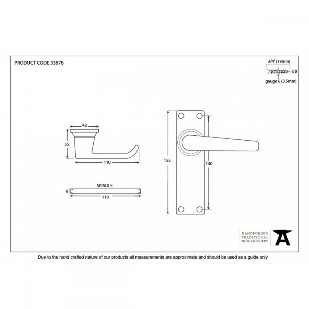 Black Deluxe Lever Latch Set