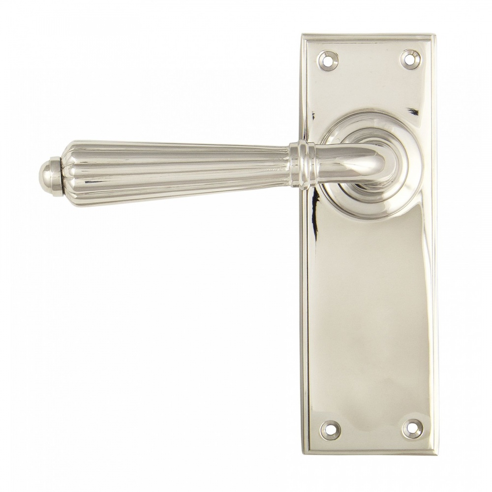 Polished Nickel Hinton Lever Latch Set