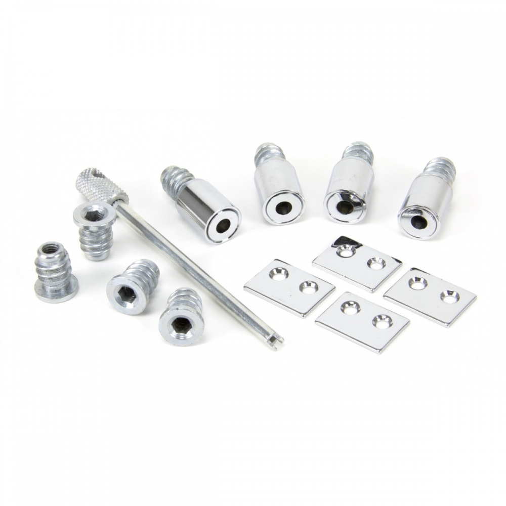 Polished Chrome Secure Stop - Set of 4 Polished Chrome Secure Stop - Set of 4