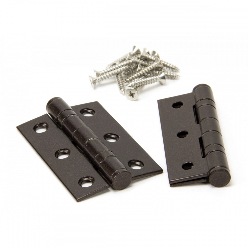 Aged Bronze 3" Ball Bearing Butt Hinge (Pair)