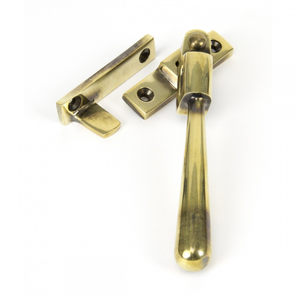 Aged Brass Night-Vent Locking Newbury Fastener