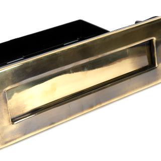 Aged Brass Traditional Letterbox