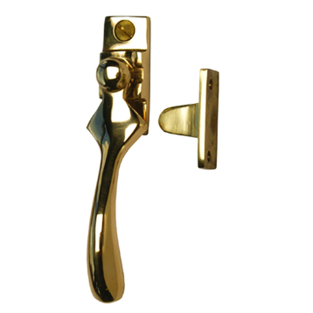 Cardea Brass Wedge Casement Fastener - Handle