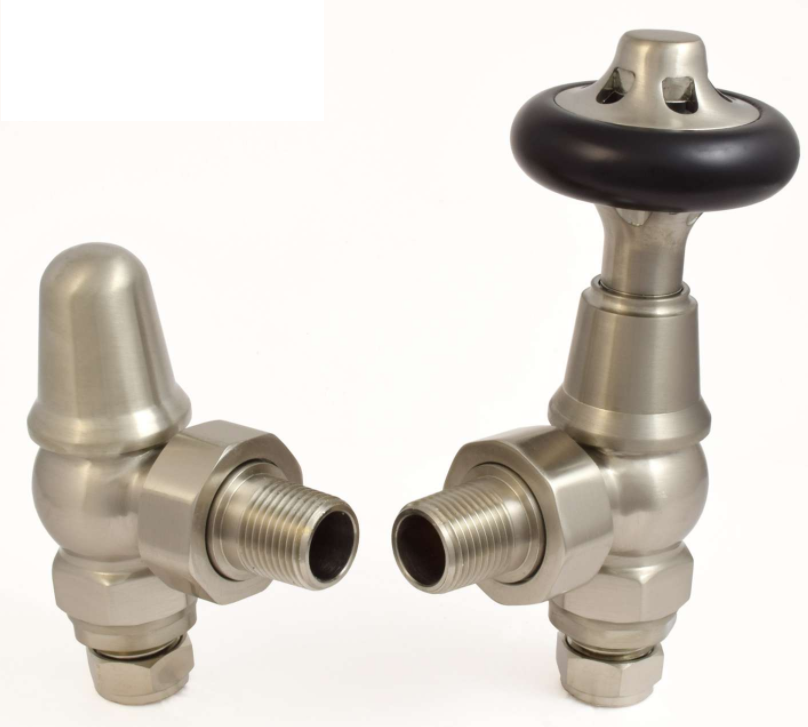 Admiral Cast Iron Radiator Valve - Satin Nickel
