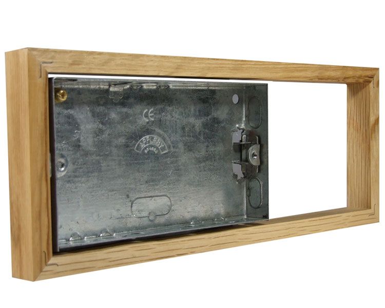 Classic Wood 18mm Surface Mounting Wall Box for 3G Bakelite Horizontal ...