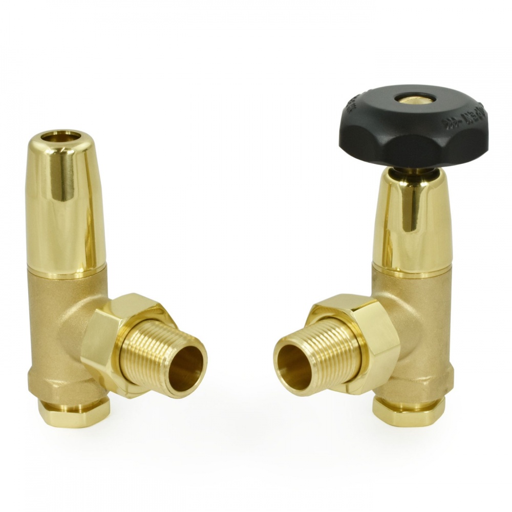 Bradley Brass Bronze Radiator Valves (Pair)