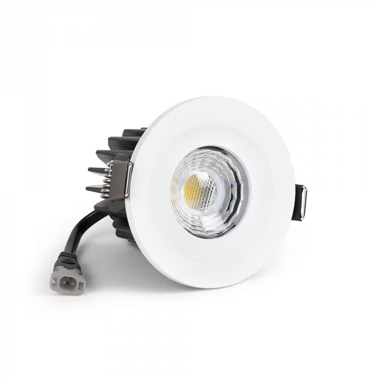 White LED Downlights, Fire Rated, Fixed, IP65, CCT Switch, High CRI ...