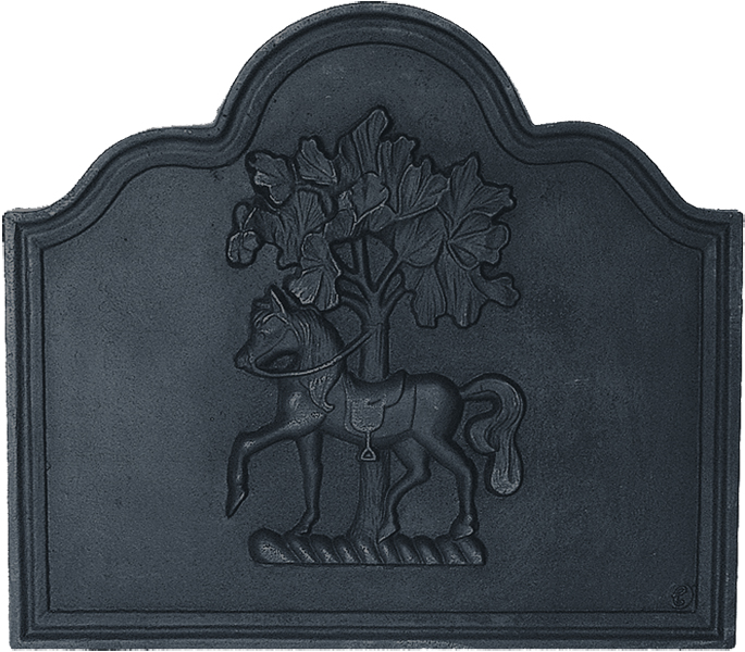 Horse Chesnut Cast Iron Fire Back