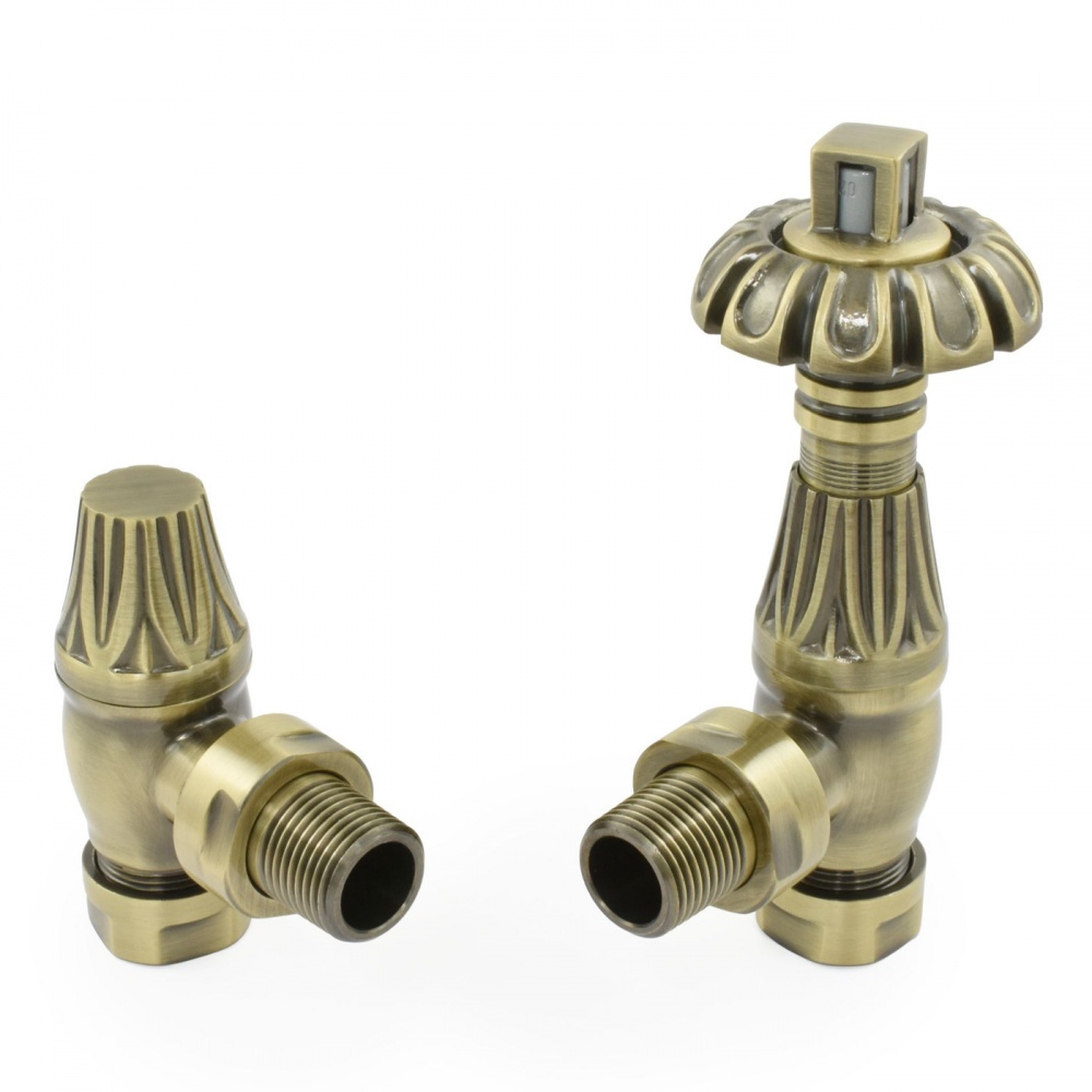 Buckingham Thermostatic Radiator Valve - Antique Brass (TRV)