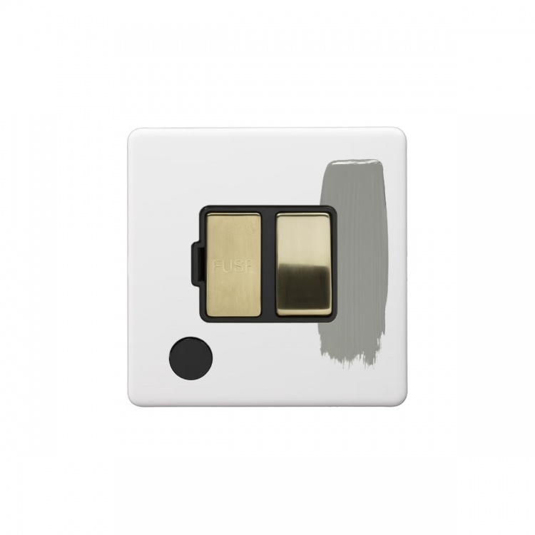 Primed Paintable 13A Switched Fused Connection Unit (FCU) Flex Outlet ...