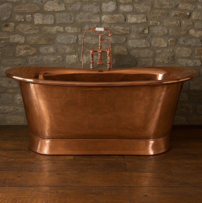 Copper Bath with Copper Interior