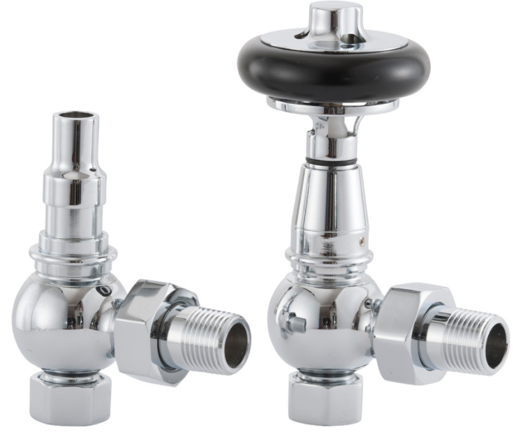 UK-28 TRV Radiator Valve - Polished Chrome