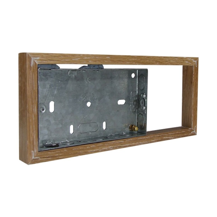 Classic Wood 18mm Surface Mounting Wall Box for 3G Bakelite Horizontal ...
