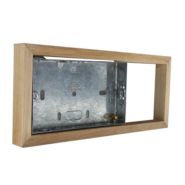 Classic Wood 18mm Surface Mounting Wall Box for 3G Bakelite Horizontal ...