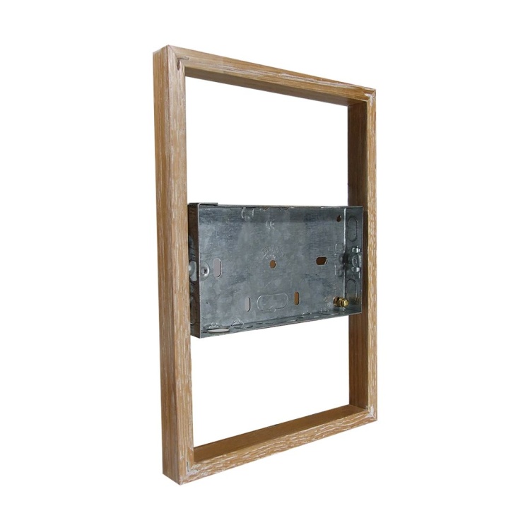 Classic Wood 18mm Surface Mounting Wall Box for 6G Bakelite fitting in ...