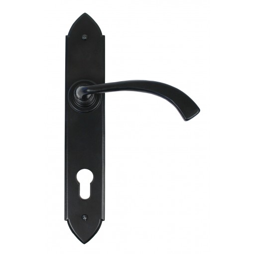 Gothic Curved Espagnolette Lock Set