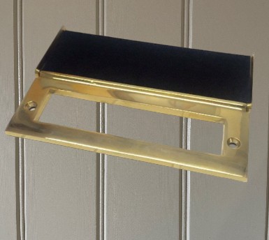 Traditional Letterbox Without Clapper - Brass
