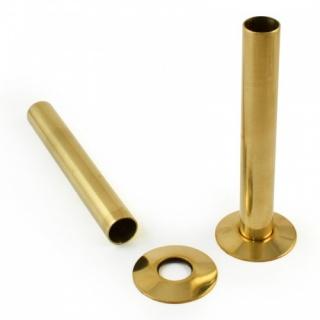 Cast Iron Radiator Pipe Shrouds Unlacquered Brass