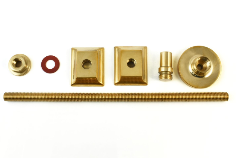 Cast Iron Radiator Wall Stay Unlacquered Brass