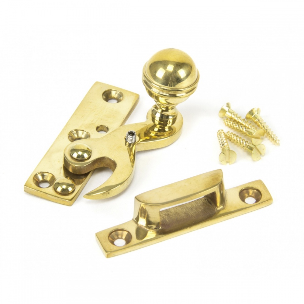 Polished Brass Sash Window Hook Fastener