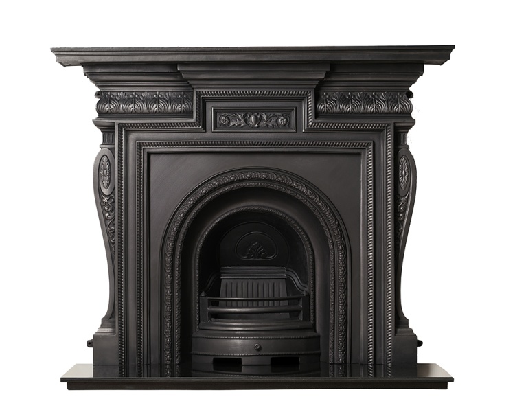 The Scotia Cast Iron Fireplace Insert