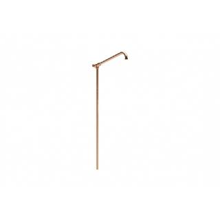 Copper Shower Arm With Riser Rail