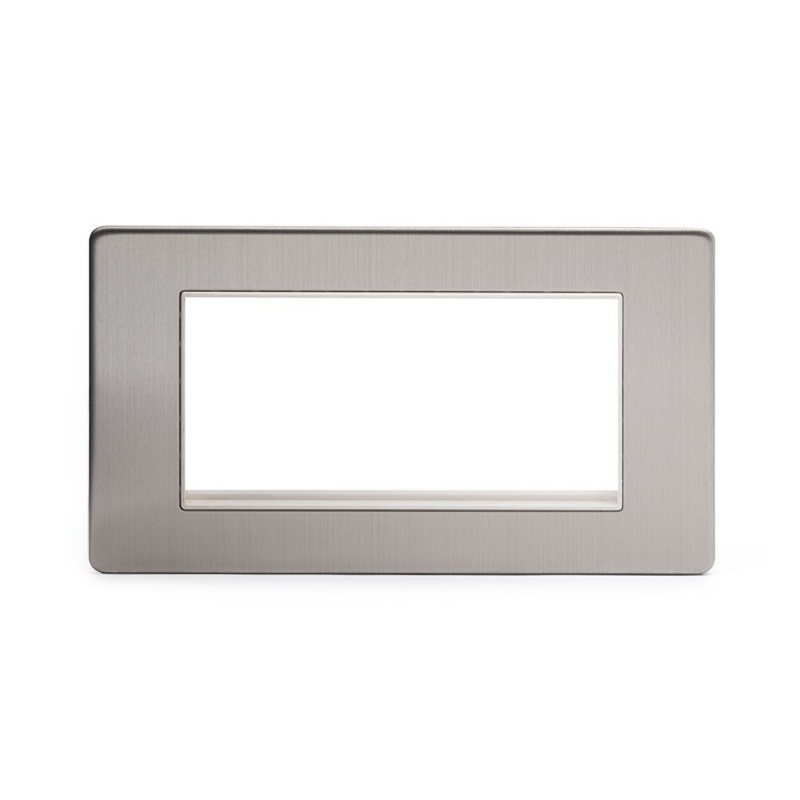 The Lombard Collection Satin Steel Luxury metal Double Data Plate 4 ...