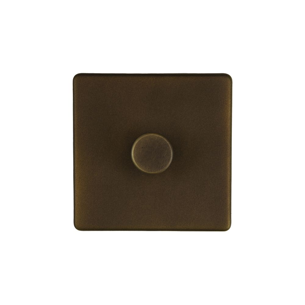 Vintage Brass 1 Gang 400W LED Dimmer Switch