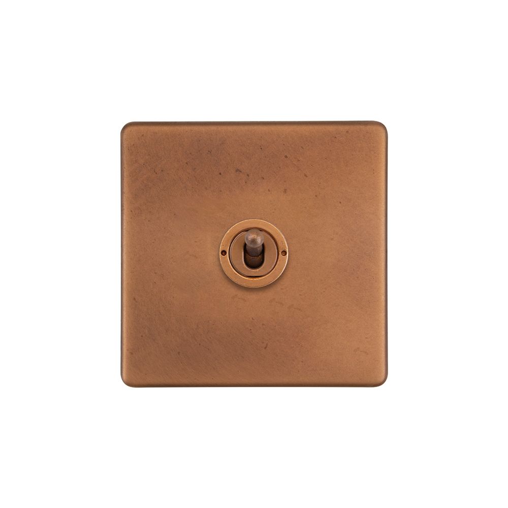 Antique Copper 1 Gang 2 Way Toggle Switch
