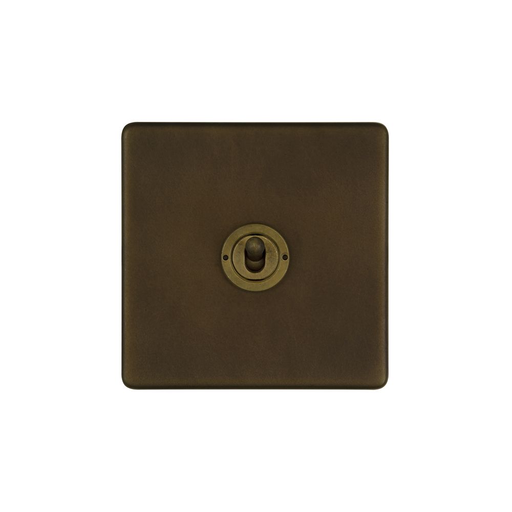 Vintage Brass 1 Gang 2 Way Toggle Switch